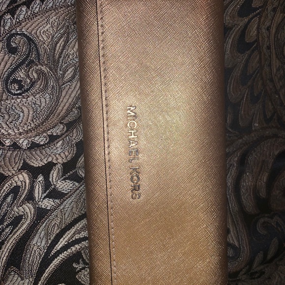 Michael Kors | Bags | Mk Michael Kors Metallic Gold Wallet | Poshmark